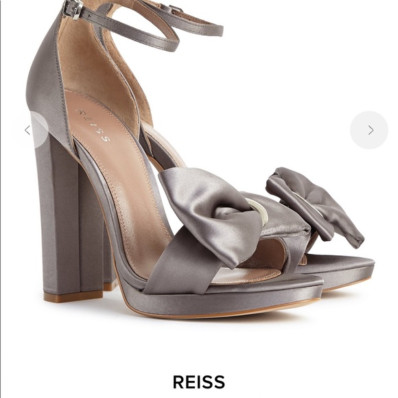 Reiss | Shoes | Reiss Vicky Bow Satin Heels | Poshmark